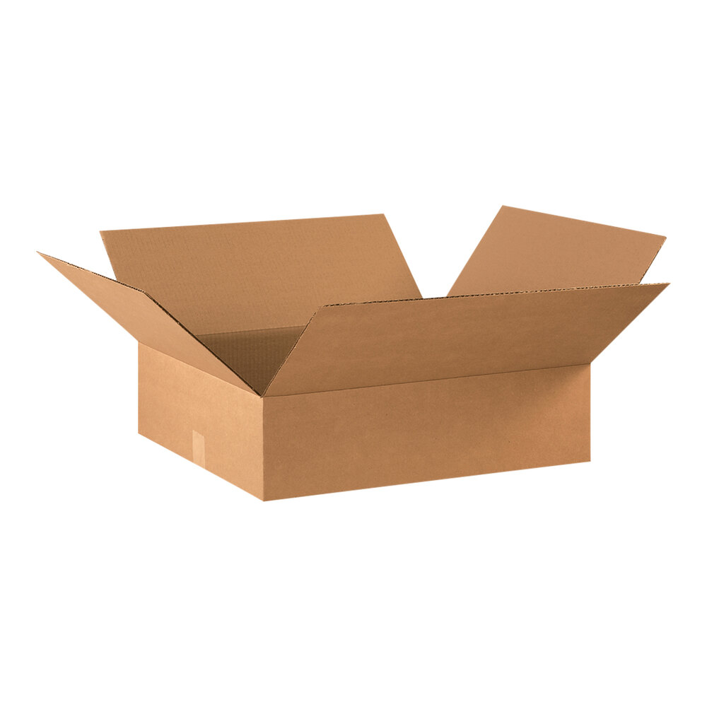 Lavex 22" x 18" x 6" Kraft Corrugated RSC Shipping Box - 20/Case