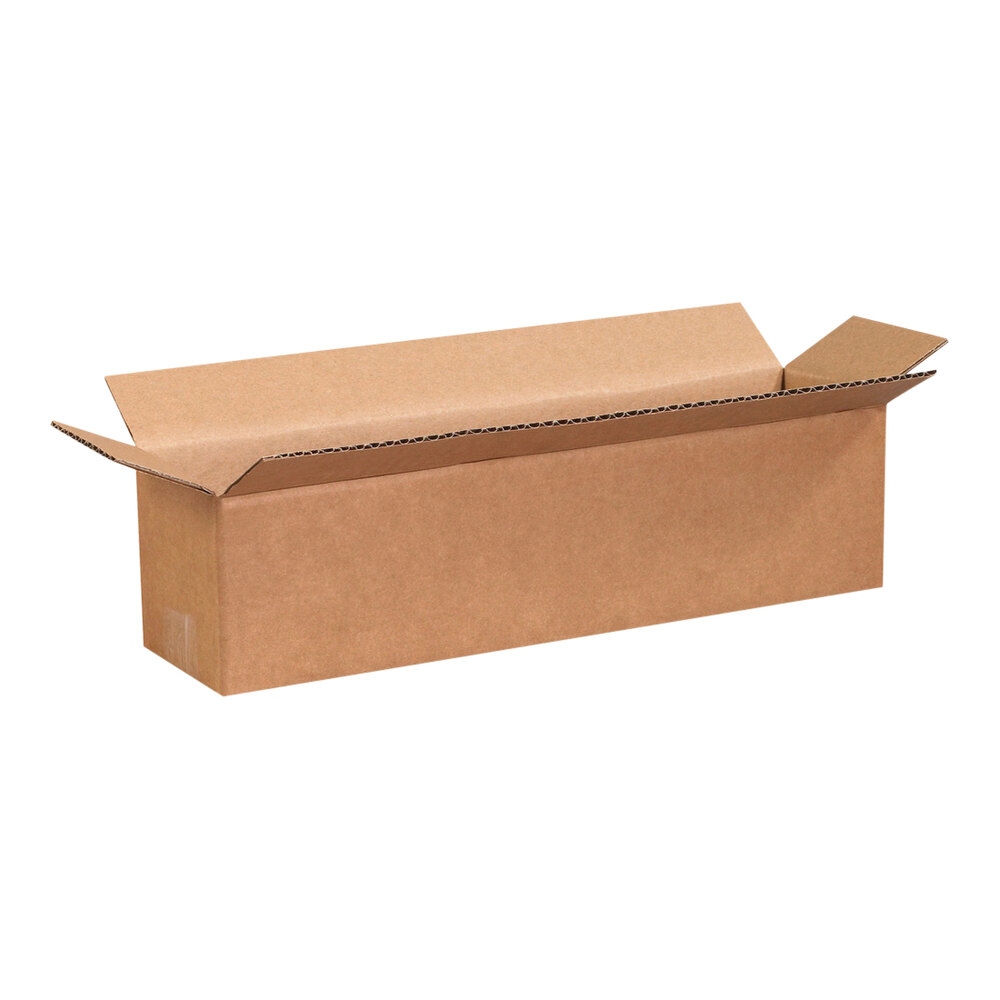 Lavex 16" x 4" x 4" Kraft Corrugated RSC Shipping Box - 25/Case