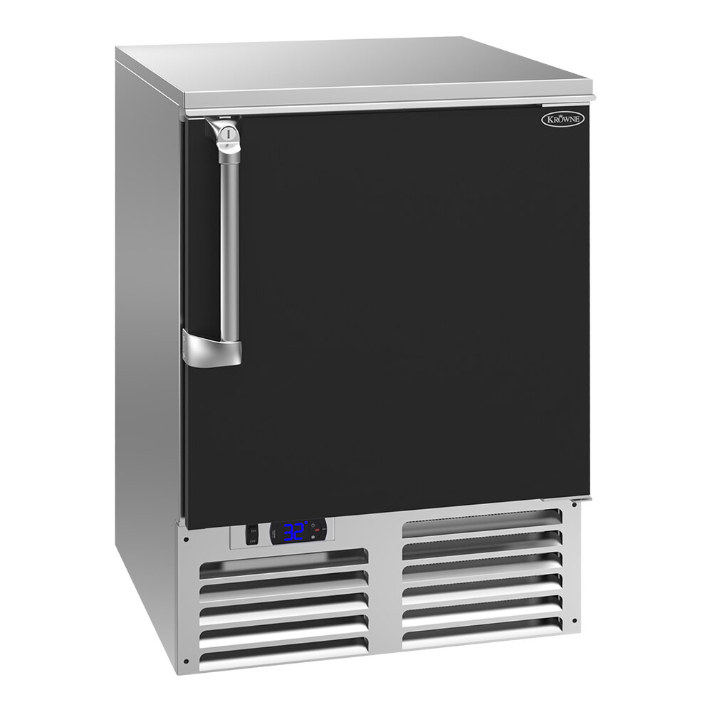 Krowne FMC24-BS-R 24" Black Underbar Freezer / Mug Froster with ...