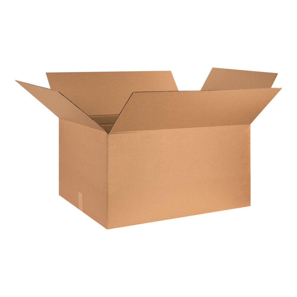 Lavex 32" x 18" x 18" Kraft Corrugated RSC Shipping Box - 15/Case