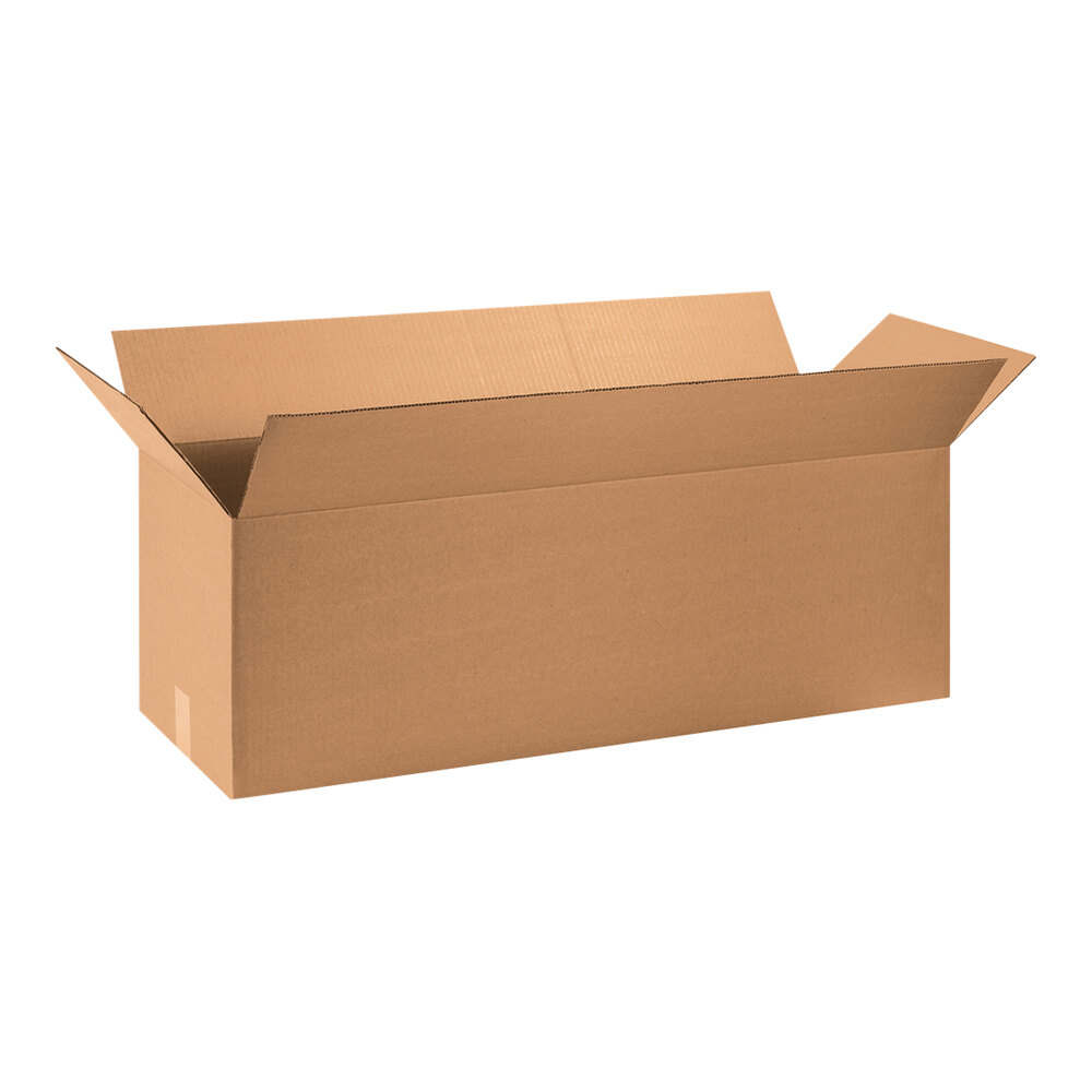 Lavex 36" x 12" x 12" Kraft Corrugated RSC Shipping Box - 15/Case