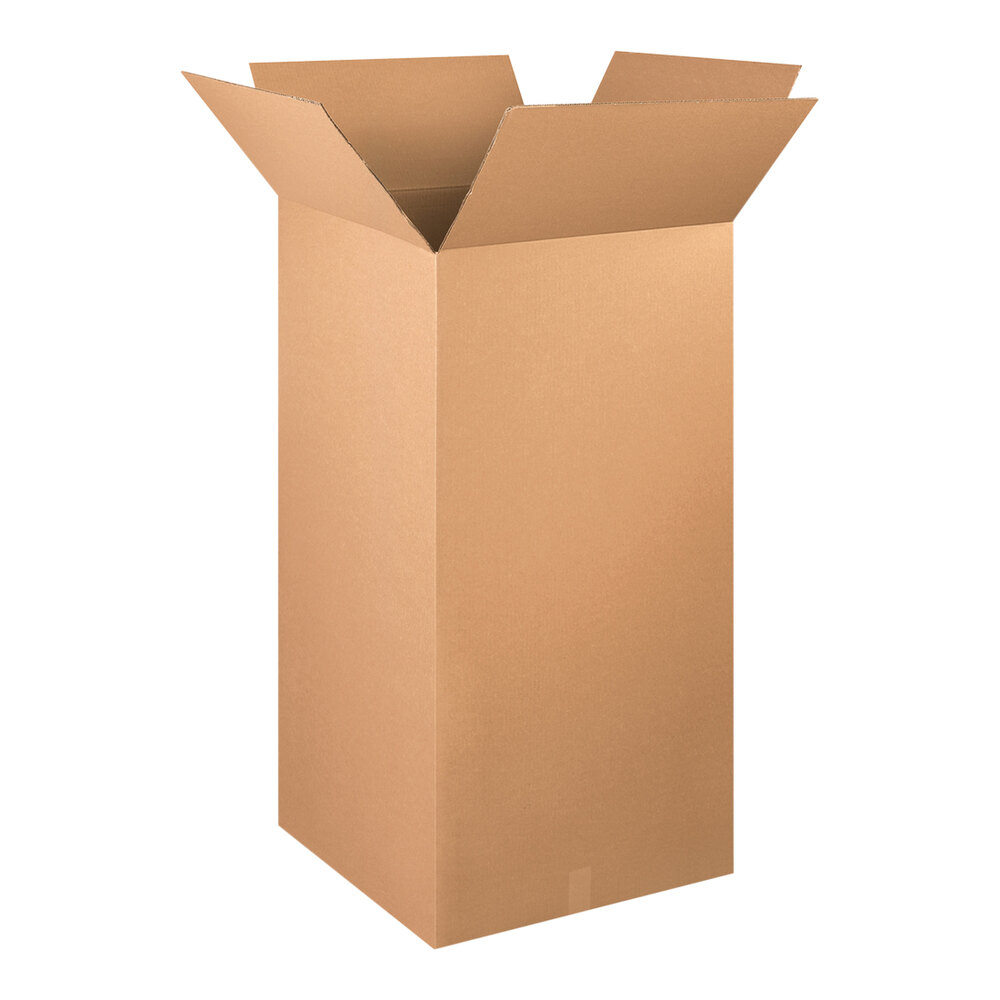 Lavex 24" x 24" x 48" Kraft Corrugated RSC Shipping Box - 10/Case