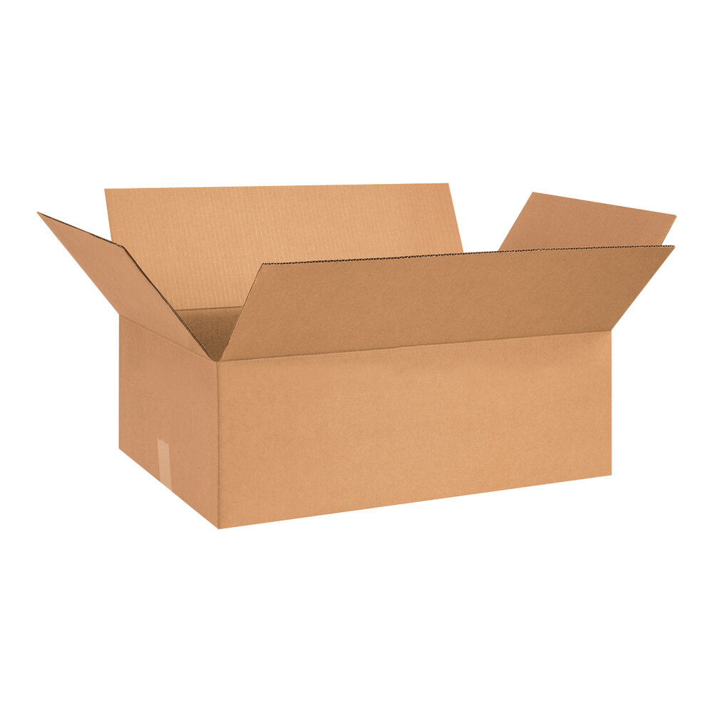 Lavex 26" x 15" x 7" Kraft Corrugated RSC Shipping Box - 20/Case