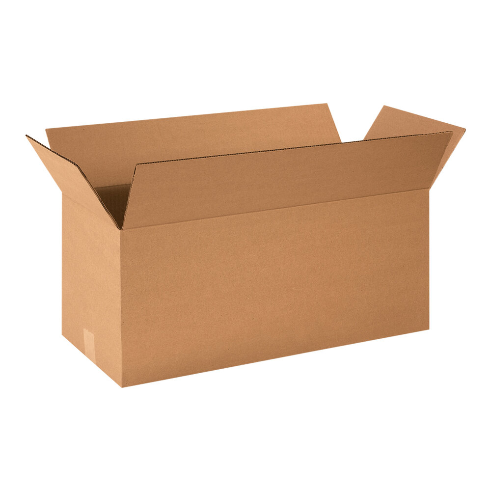 Lavex 24" x 10" x 10" Kraft Corrugated RSC Shipping Box - 25/Case