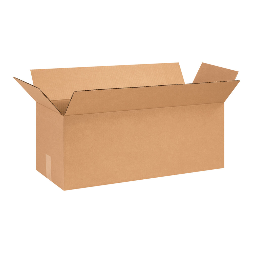 Lavex 26" x 10" x 10" Kraft Corrugated RSC Shipping Box - 25/Case