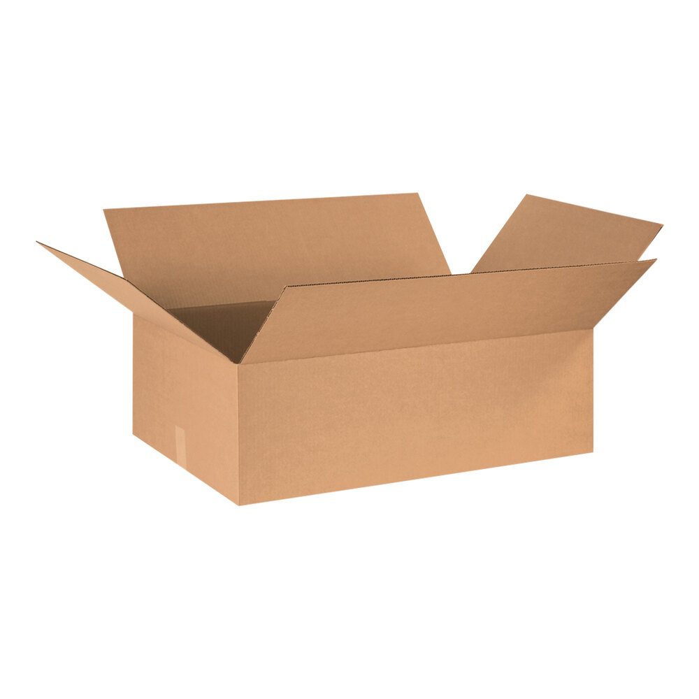 Lavex 30" x 24" x 10" Kraft Corrugated RSC Shipping Box - 15/Case