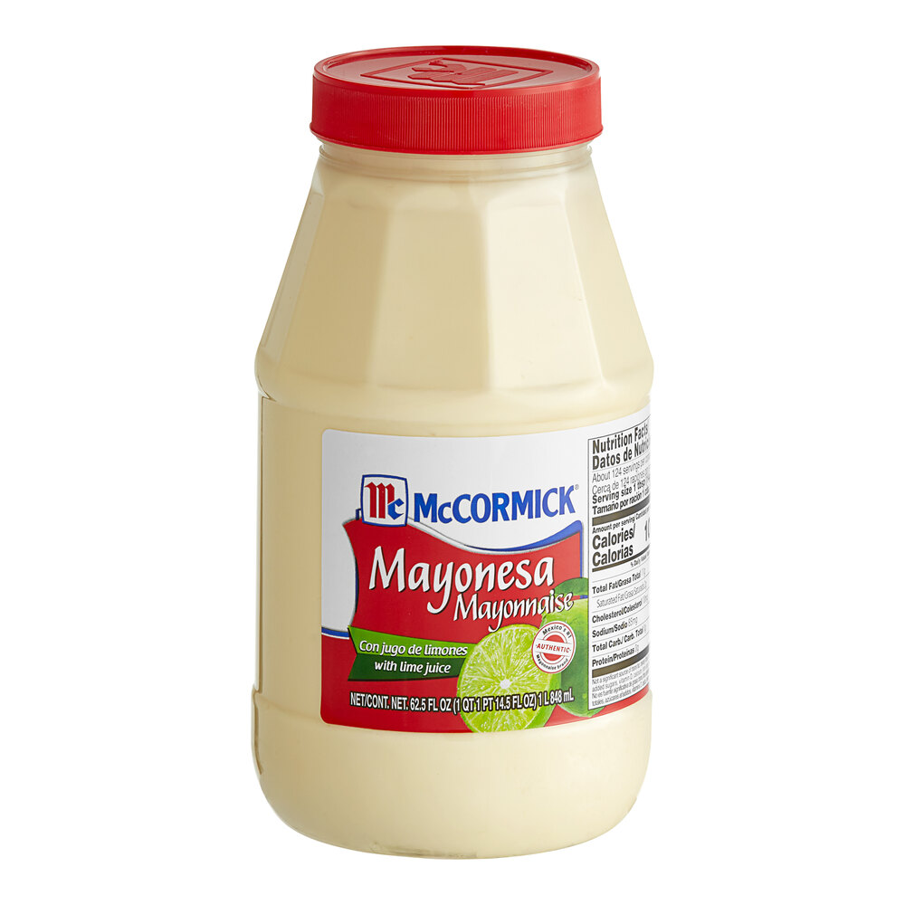 McCormick Mayonesa Mayonnaise with Lime Juice 62.5 oz. - 6/Case