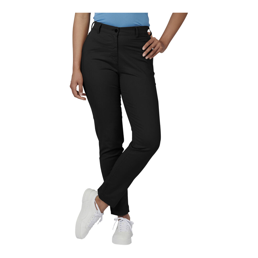 Edwards 8558 26" Women's Black Performance 4-Way Stretch Pants - Size 14