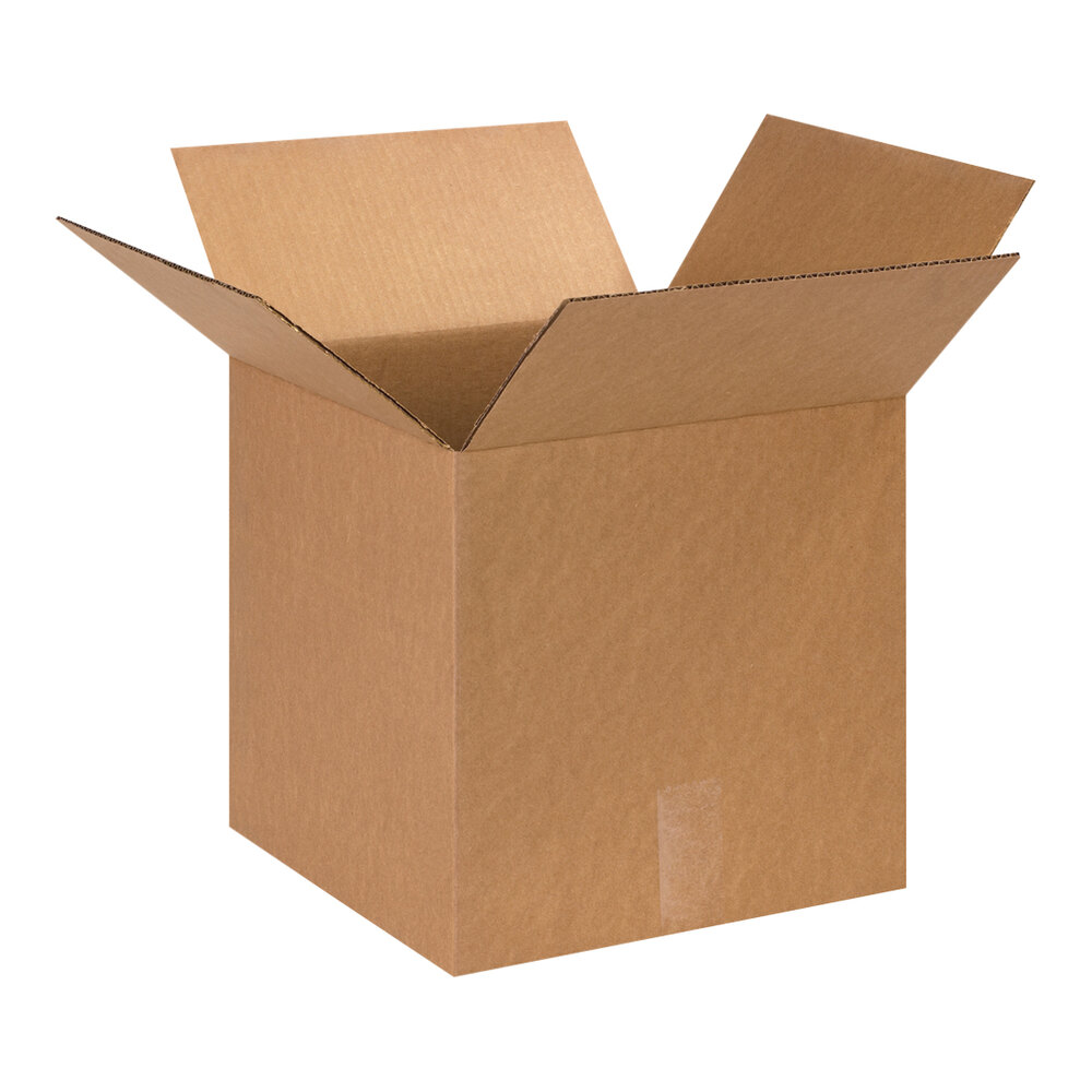 Lavex 13" x 13" x 13" Kraft Heavy-Duty 48 ECT Corrugated Double-Walled ...