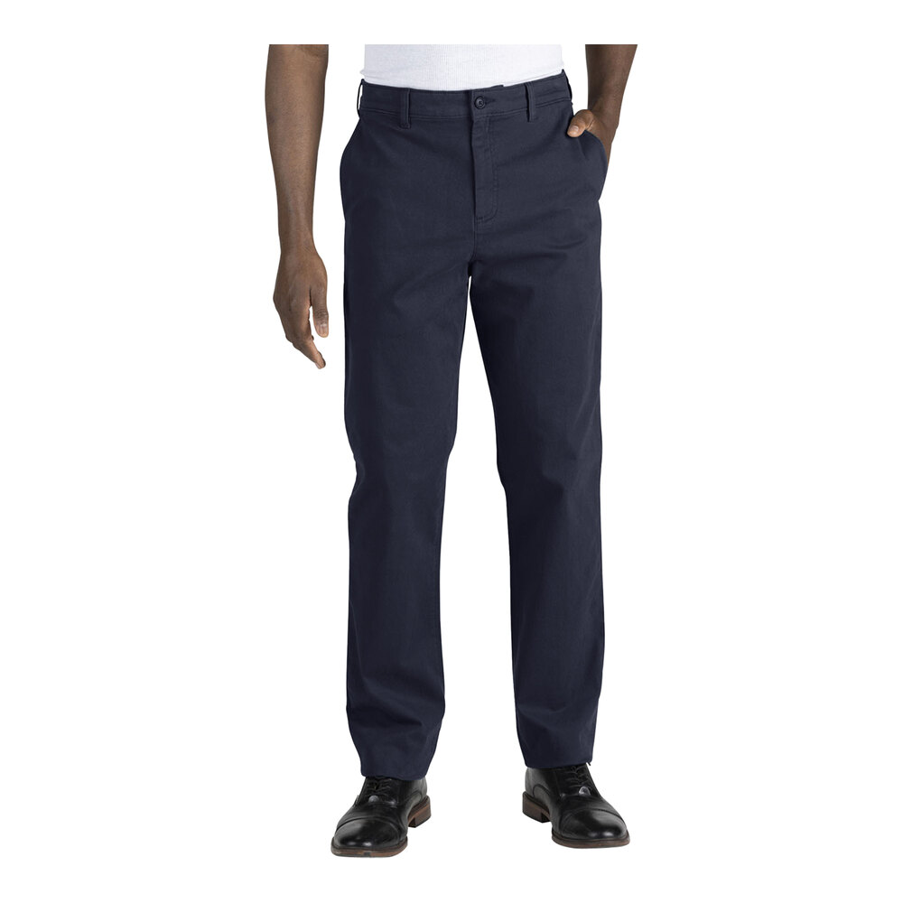 Edwards 2558 34" Men's Dark Navy Performance 4-Way Stretch Pants - Size 44
