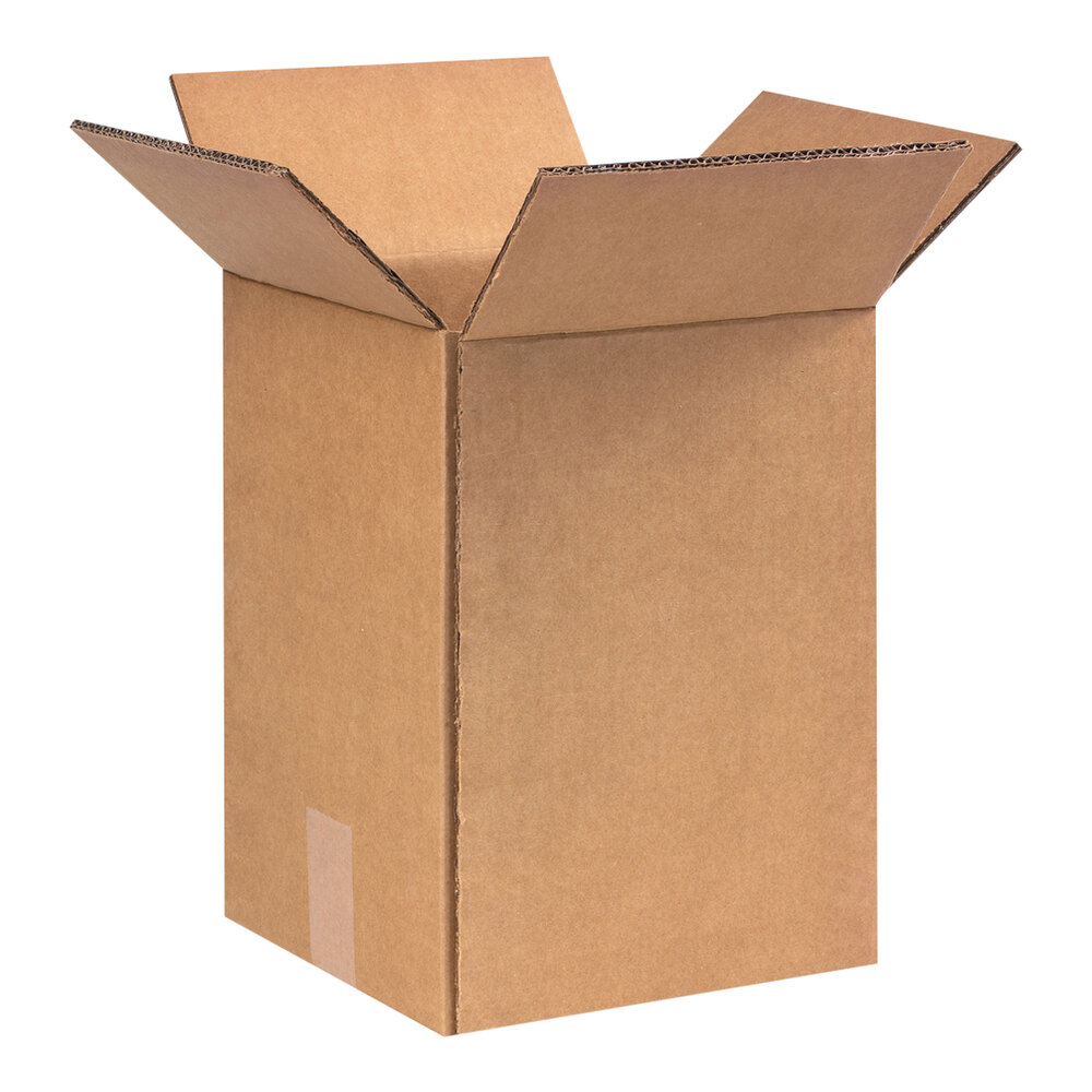 Lavex 9" x 9" x 13" Kraft Heavy-Duty 48 ECT Corrugated Double-Walled ...