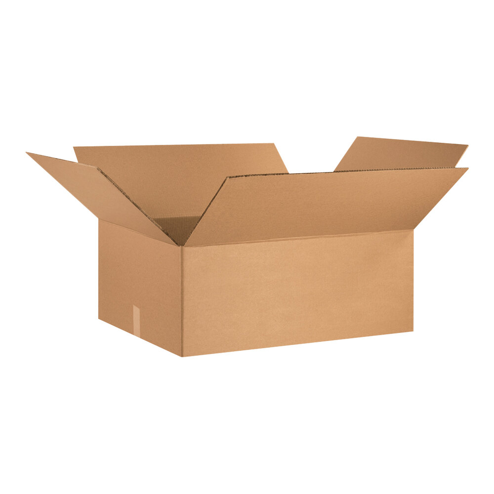Lavex 30" x 24" x 12" Kraft Heavy-Duty 48 ECT Corrugated Double-Walled ...