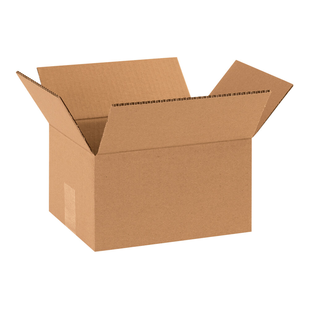 Lavex 10" x 8" x 6" Kraft Heavy-Duty 48 ECT Corrugated Double-Walled ...