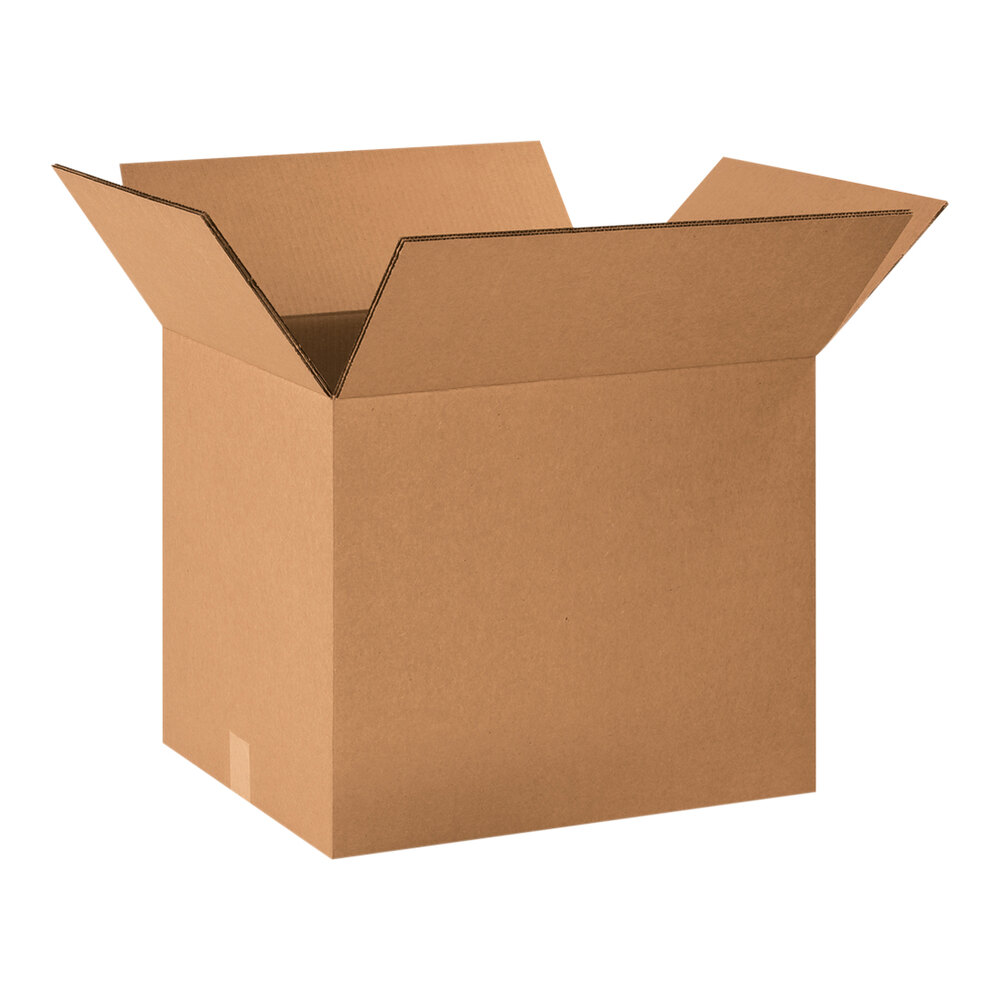 Lavex 20" x 16" x 16" Kraft Heavy-Duty 48 ECT Corrugated Double-Walled ...