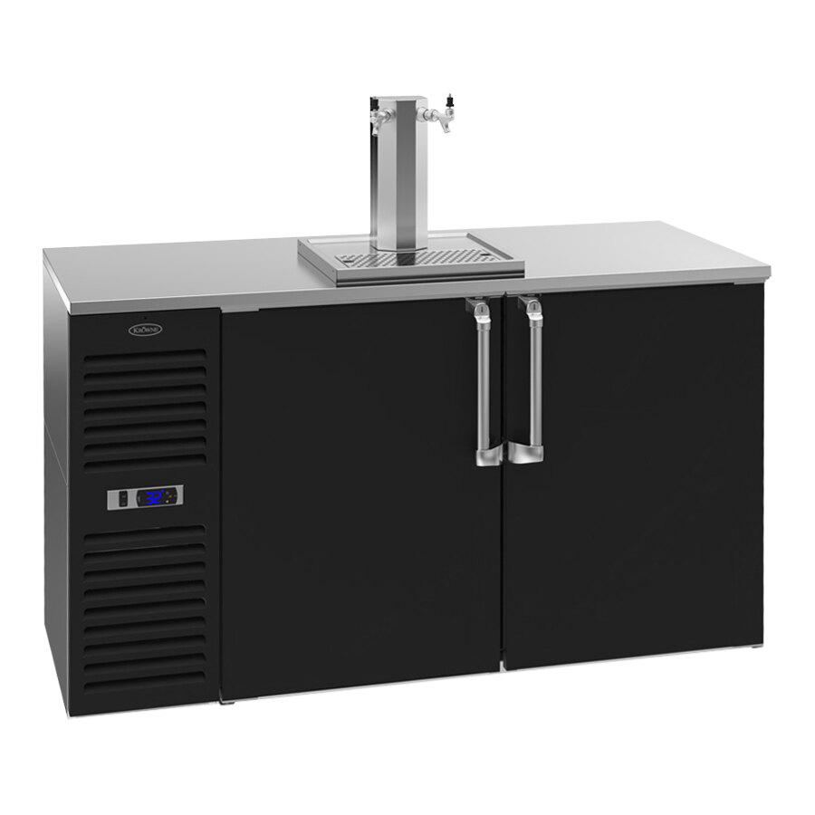 Krowne DB60L-BSS-LR 60" Double Tap Kegerator Beer Dispenser with Left ...