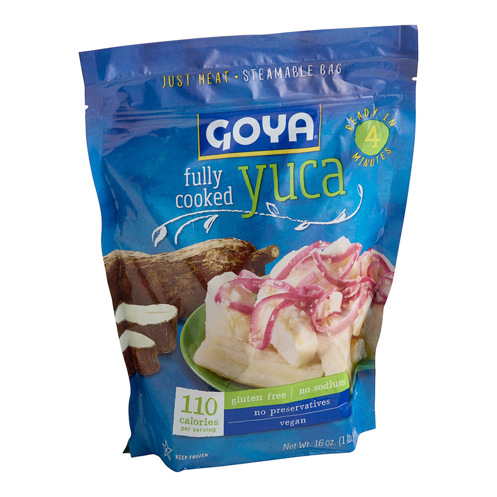 Goya Fully Cooked Yuca 1 lb. - 20/Case