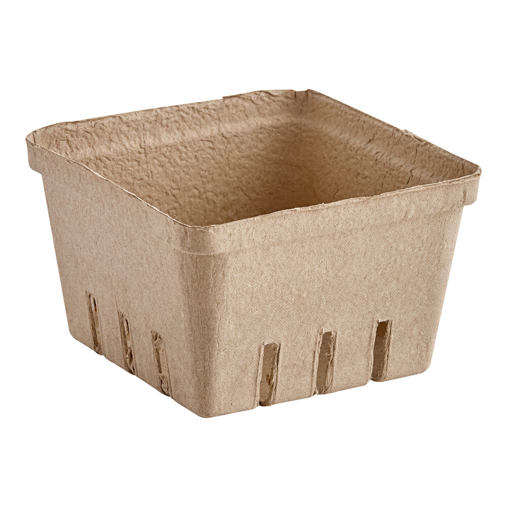 Choice 1 Qt. Pulp Produce Basket - 60/Pack