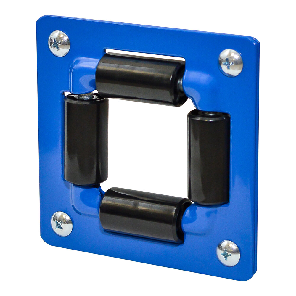 Coxreels 4RB 4-Way Blue Powder-Coated Steel Roller Bracket for Hose Reels