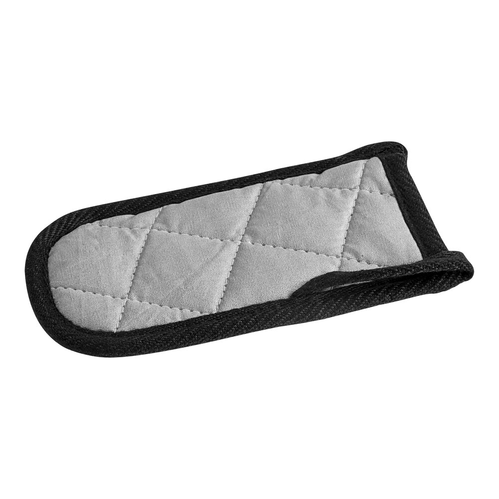 Choice 6" x 3" Gray Cotton Pot / Pan Handle Cover - 12/Case