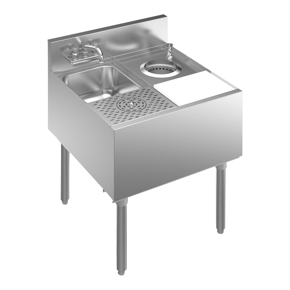 Krowne Royal Series KR24-MS24 24" x 24" Underbar Speed Unit with Dump ...