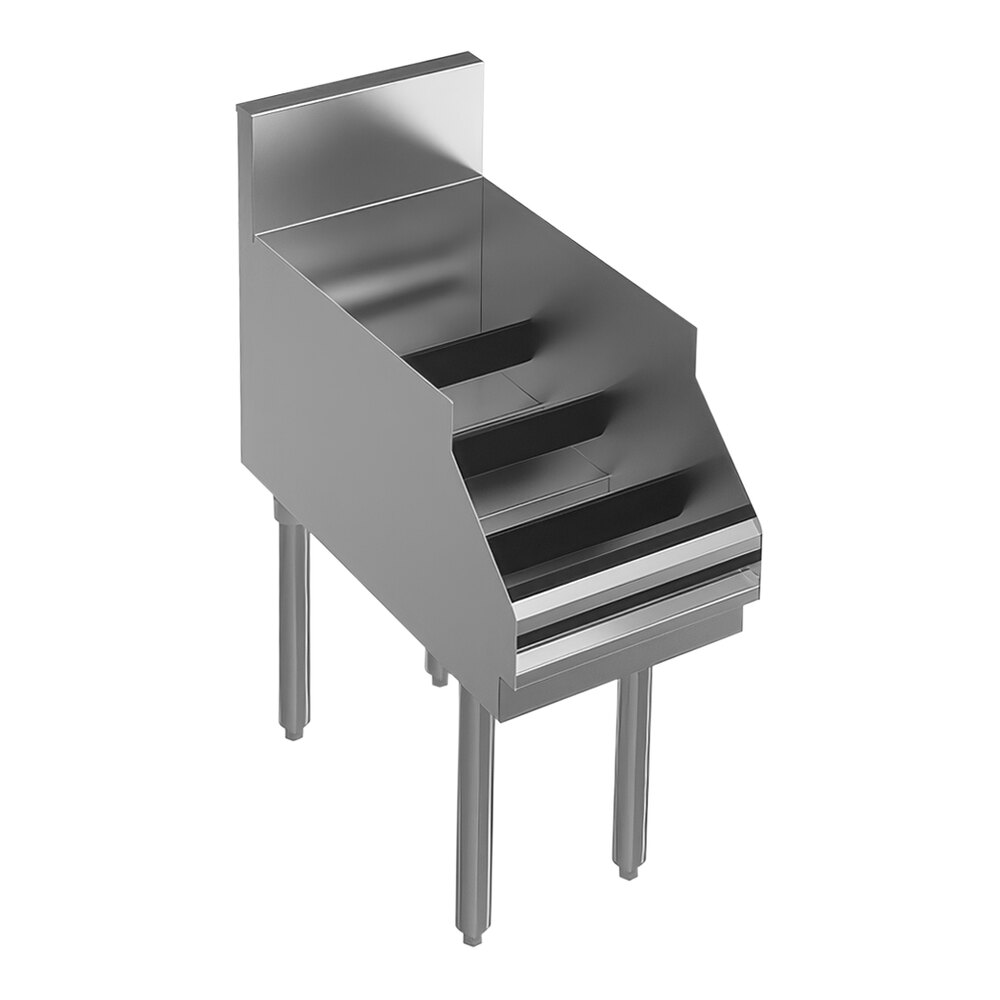 Krowne Royal Series KR24-12RD 12" Four-Tiered Stainless Steel Liquor ...