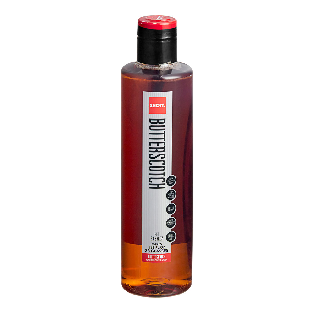 SHOTT Butterscotch Concentrated Flavoring Syrup 1 Liter - 6/Case
