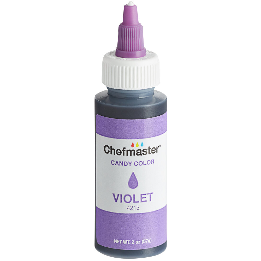 Chefmaster 2 oz. Violet Oil-Based Candy Color - 12/Case