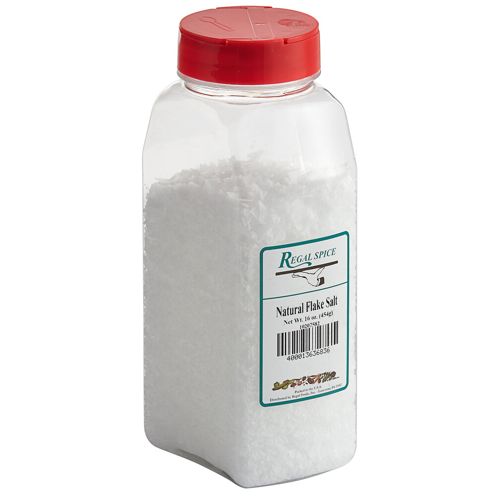 Regal Spanish Natural Sea Salt Flake - 1 lb. - 12/Case
