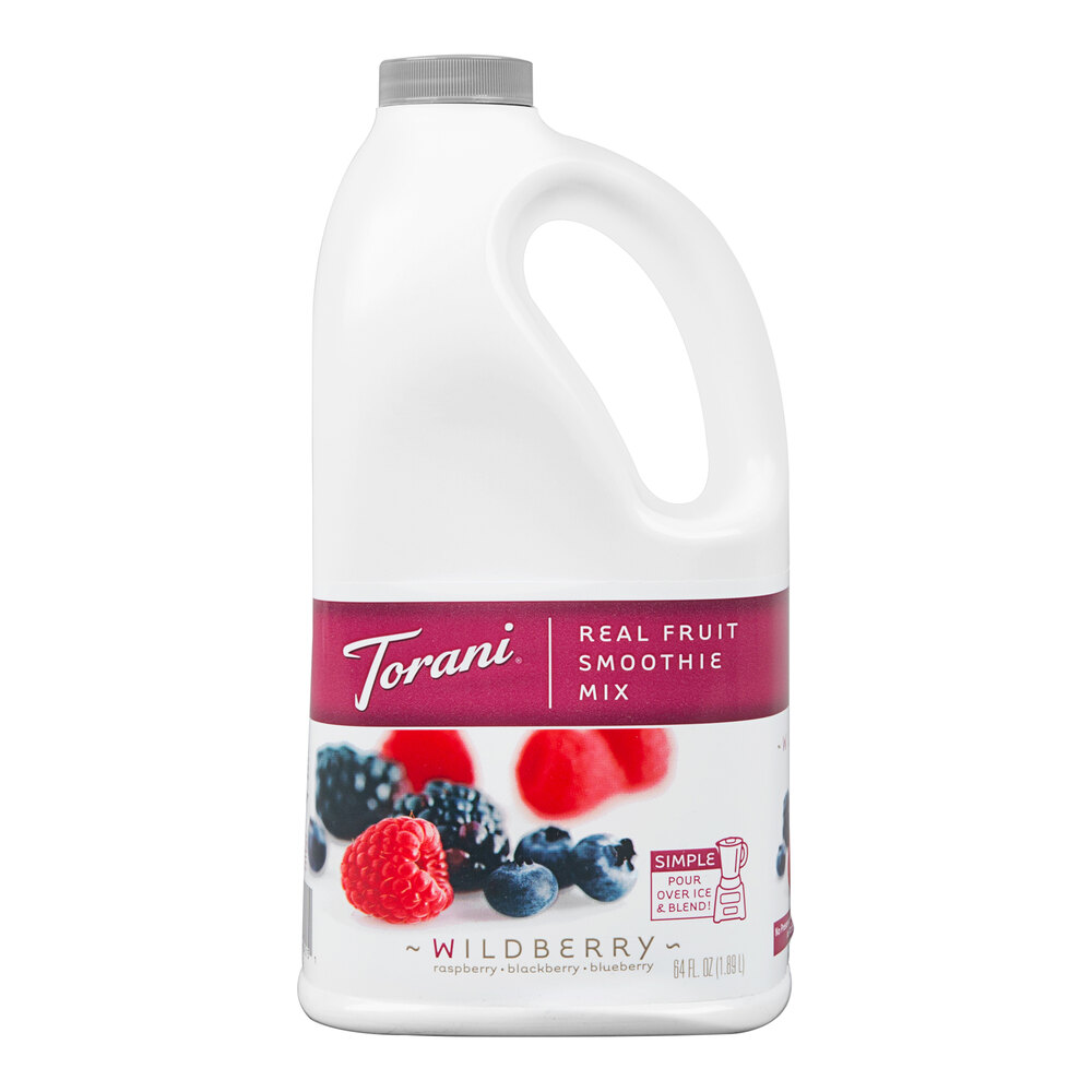 Torani 64 fl. oz. Wildberry Fruit Smoothie Mix - 6/Case