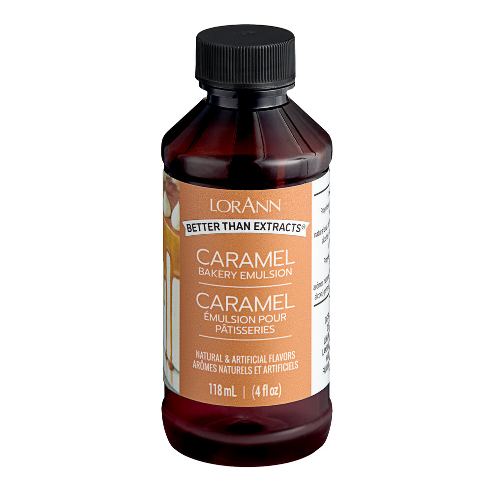 LorAnn Oils Caramel Bakery Emulsion - 4 fl. oz. - 6/Case
