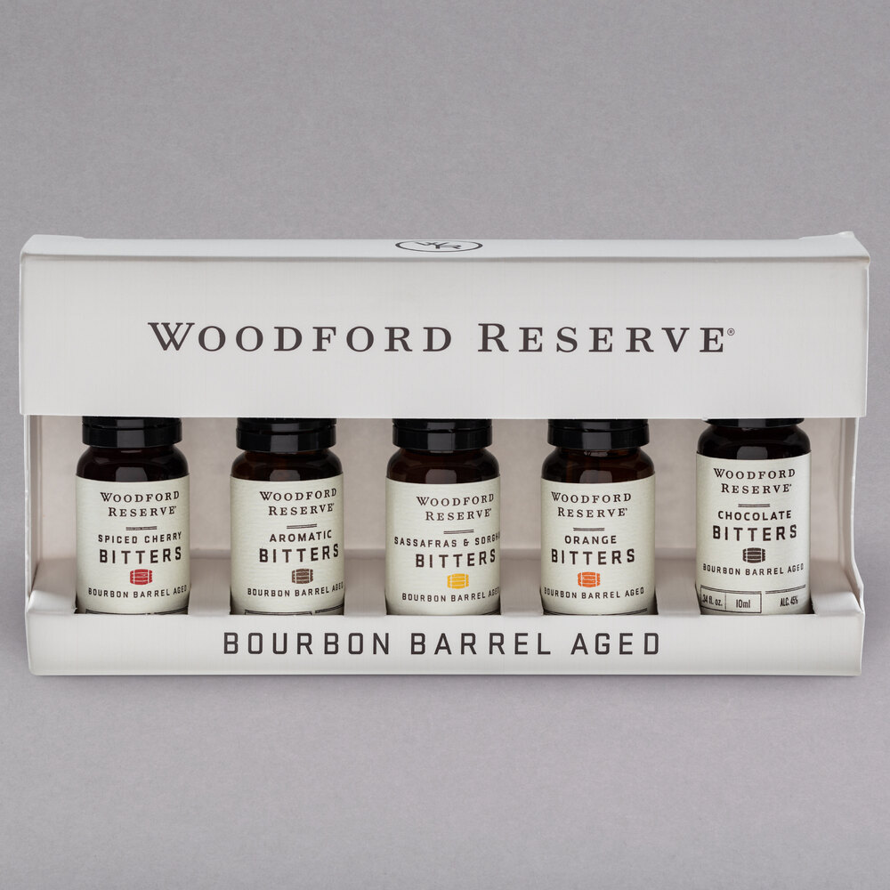 Woodford Reserve Five-Pack Dram Set Bourbon Barrel Aged Bitters - 12/Case