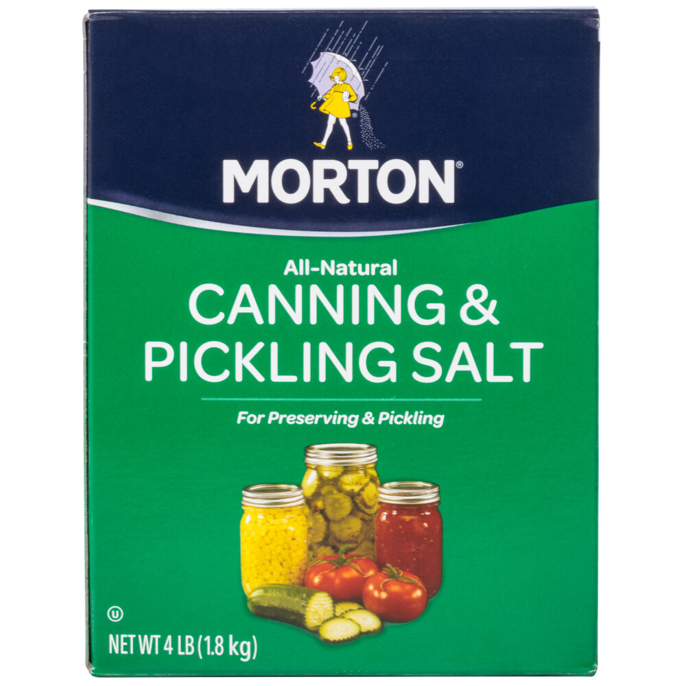 Morton 4 lb. Canning and Pickling Salt - 9/Case