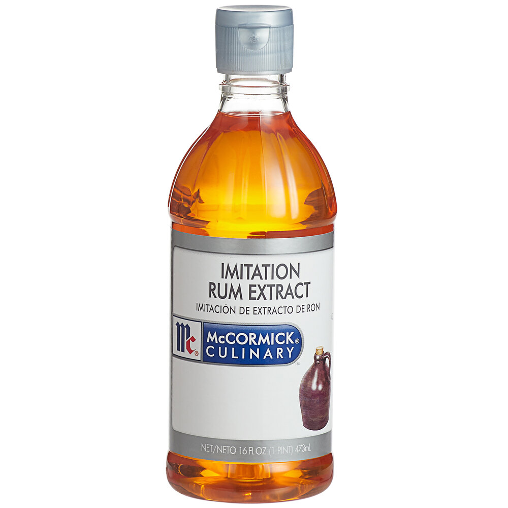 McCormick Culinary 16 fl. oz. Imitation Rum Extract - 6/Case