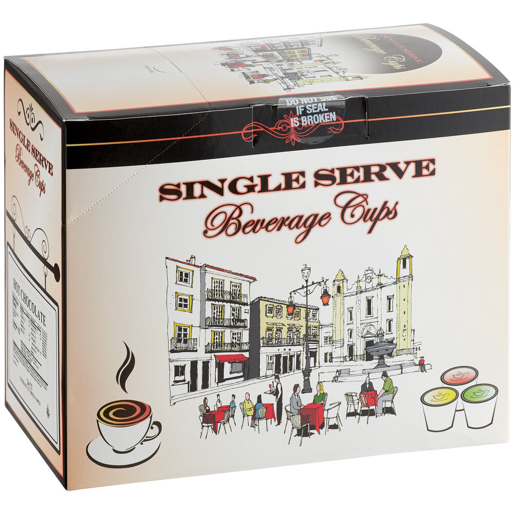 Caffe de Aroma Premium Hot Chocolate Single Serve Cups - 96/Case