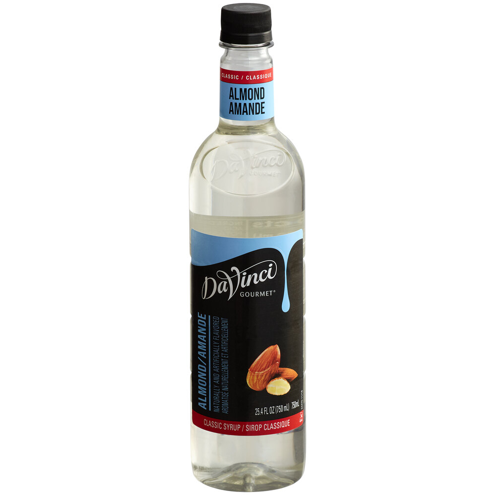 DaVinci Gourmet Classic Almond Flavoring Syrup 750 mL - 4/Case