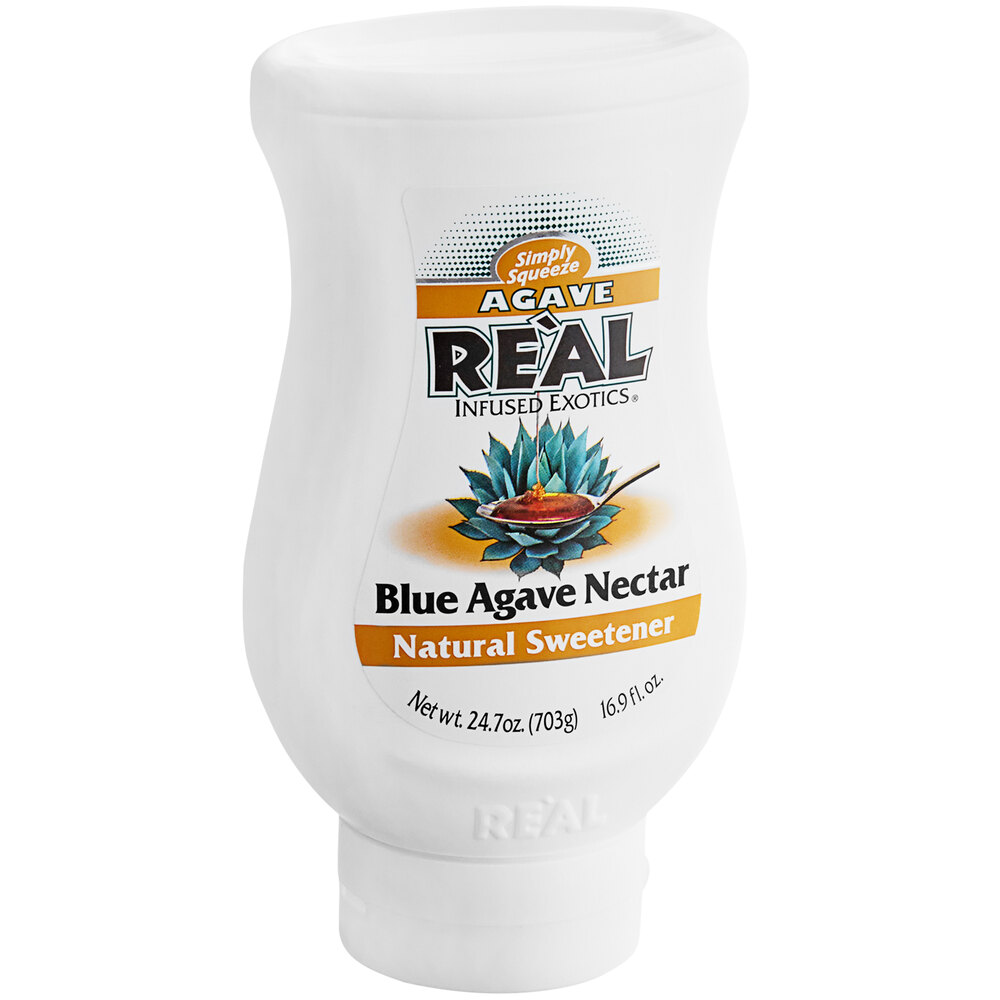 Real Blue Agave Nectar Natural Sweetener 16.9 fl. oz. - 6/Case