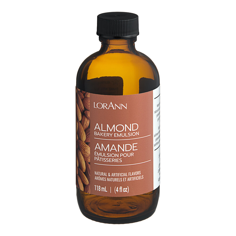 LorAnn Oils 4 fl. oz. Almond Bakery Emulsion - 36/Case