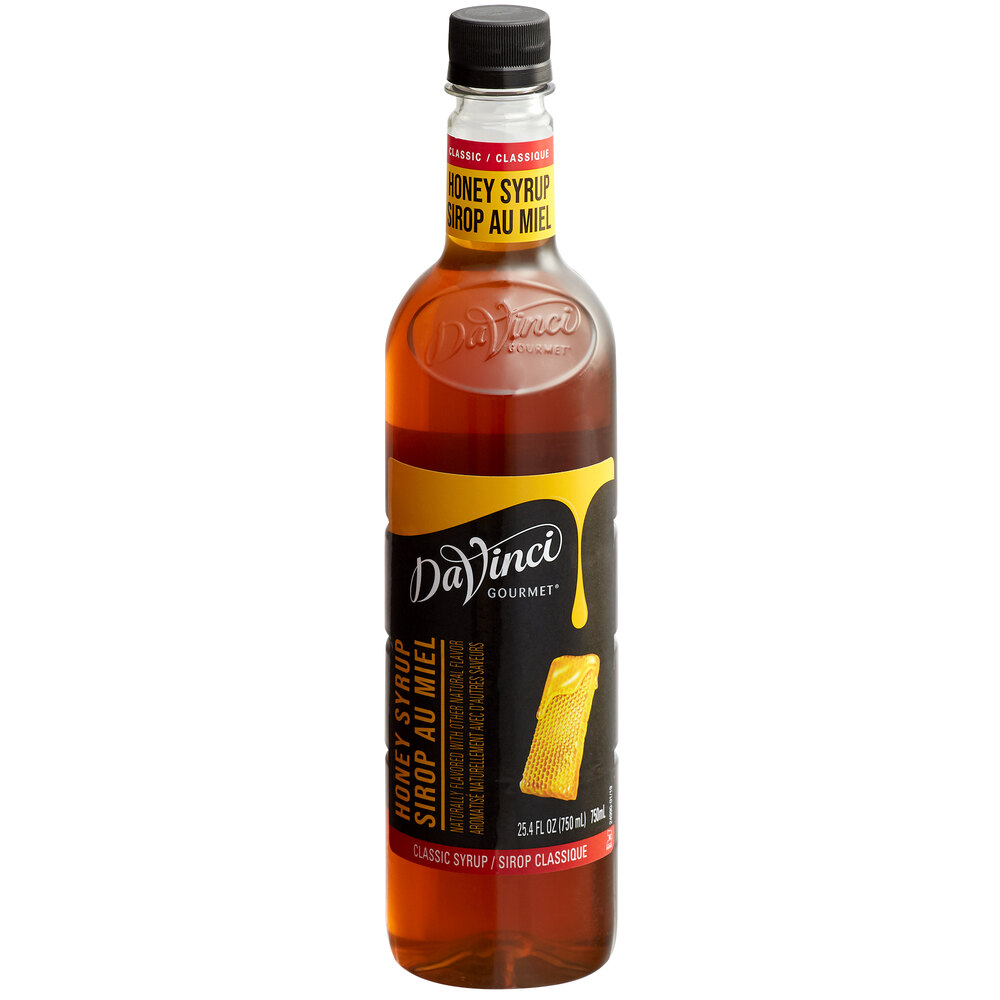 DaVinci Gourmet Classic Honey Sweetener Syrup 750 mL - 4/Case