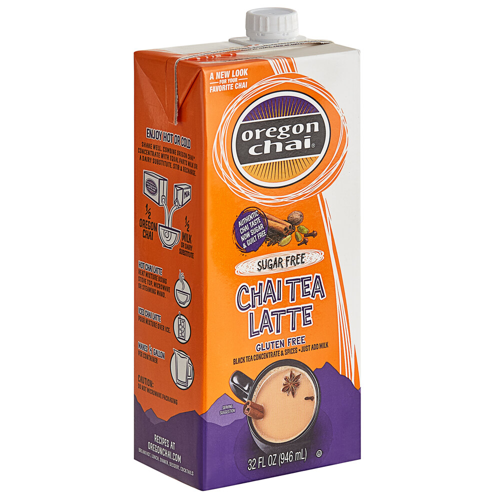 Oregon Chai Sugar-Free Original Chai Tea Latte 1:1 Concentrate 32 fl ...