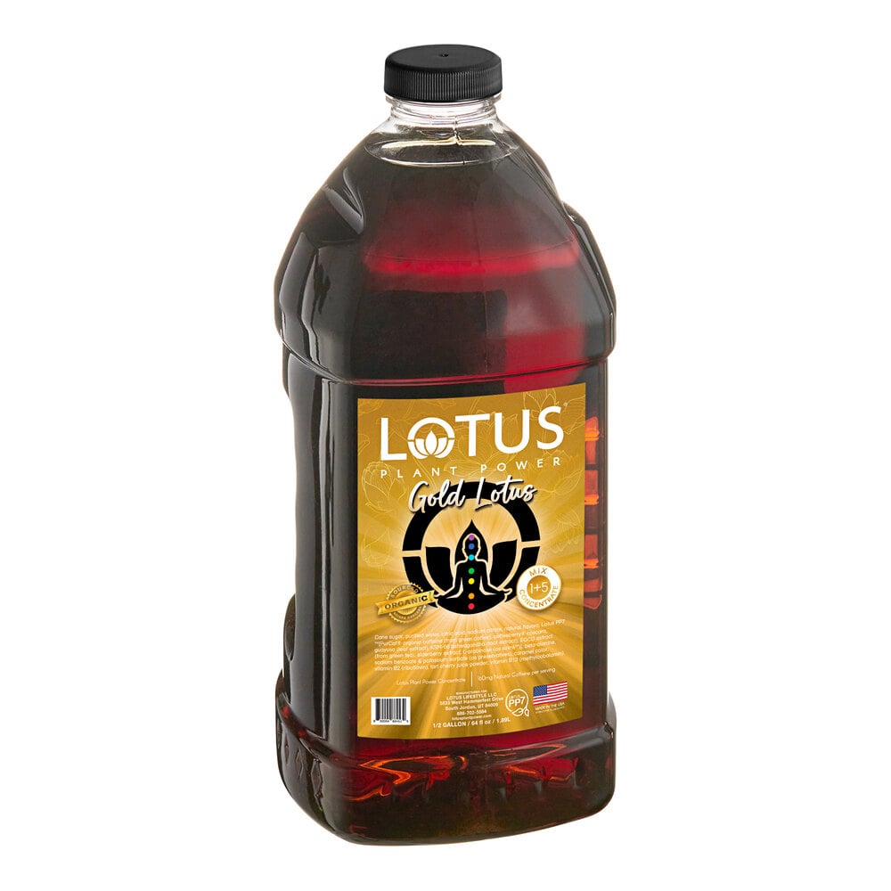 Lotus Plant Power Gold Lotus 5:1 Energy Concentrate 64 fl. oz. - 6/Case