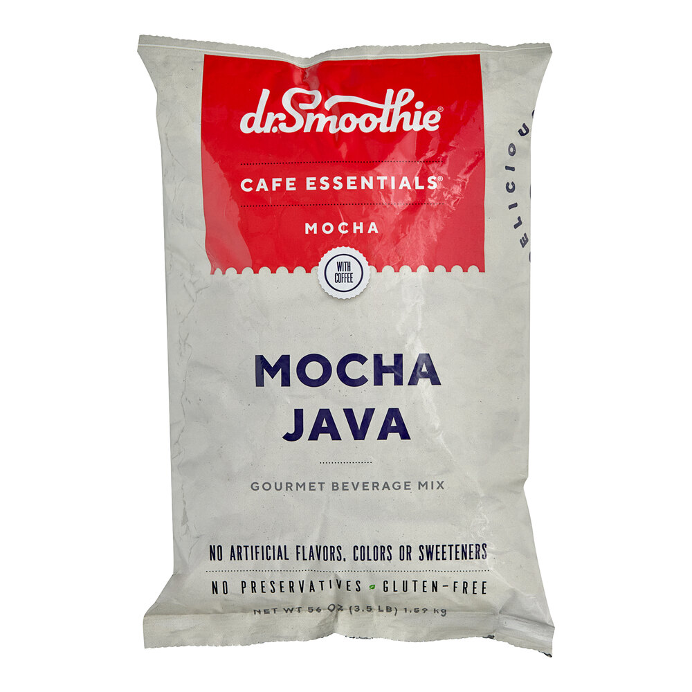 Dr. Smoothie Cafe Essentials Mocha Java Beverage Mix 3.5 lb. - 5/Case