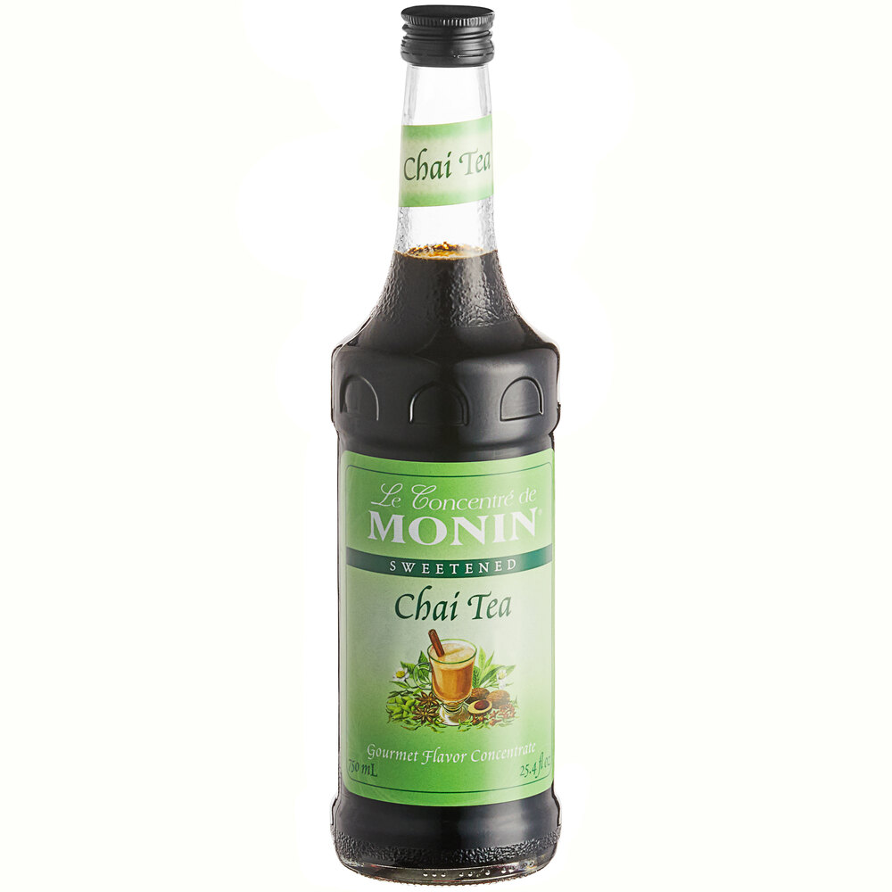 Monin 750 mL Chai Tea 7:1 Concentrate - 12/Case