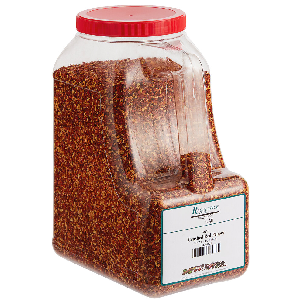 Regal Mild Crushed Red Pepper - 4 lb. - 4/Case