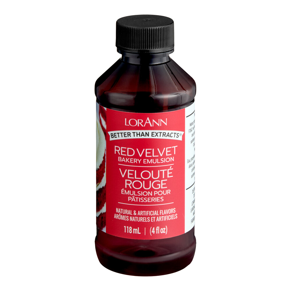 LorAnn Oils 4 fl. oz. Red Velvet Bakery Emulsion - 6/Case