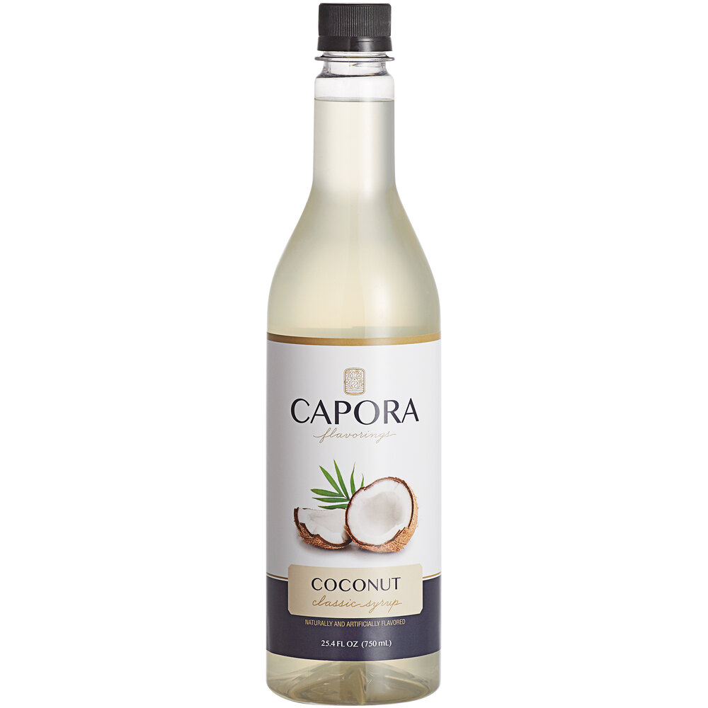 Capora Coconut Flavoring Syrup 750 mL - 6/Case