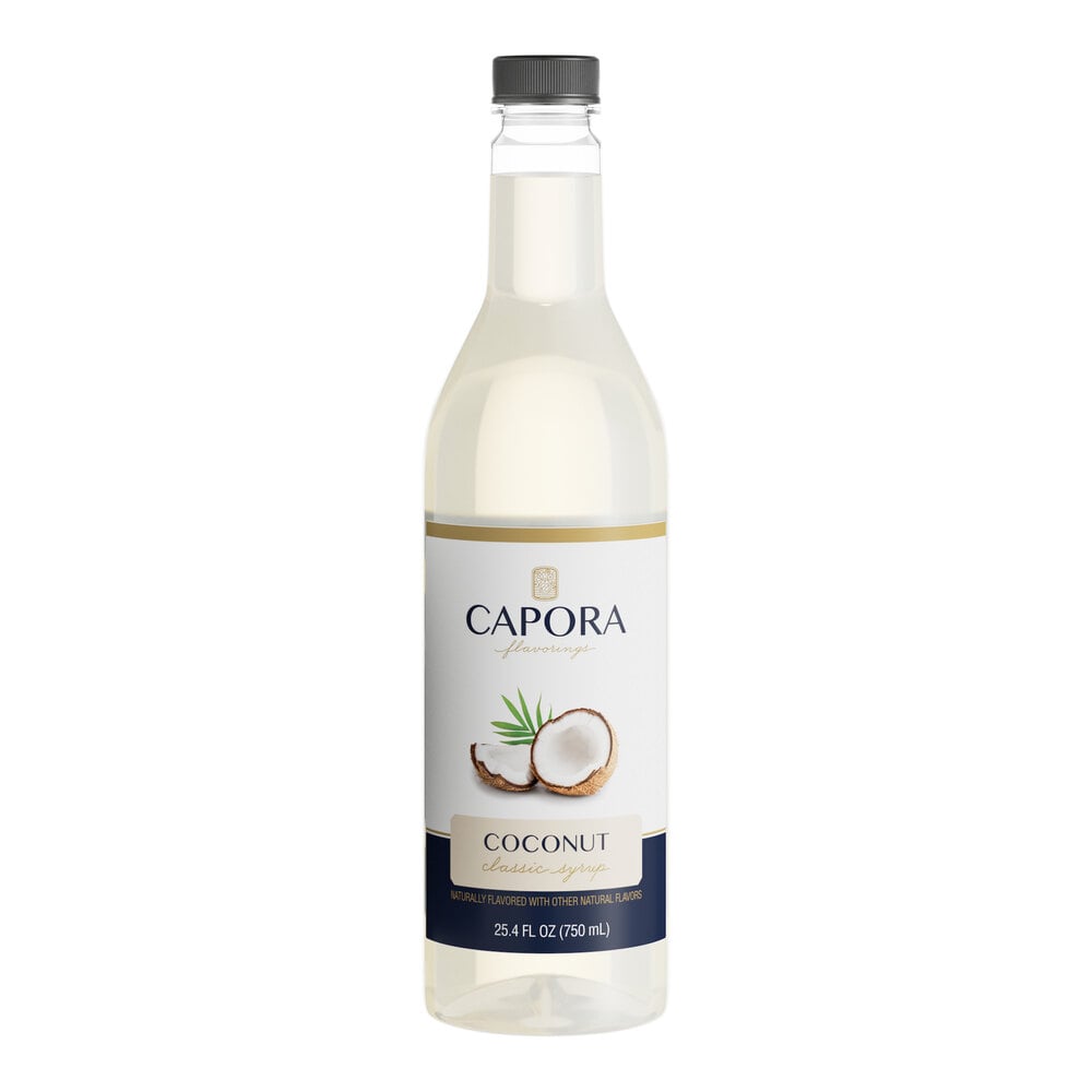 Capora Coconut Flavoring Syrup 750 mL - 6/Case