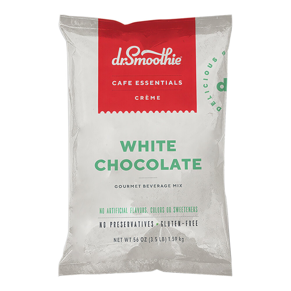 Dr. Smoothie Cafe Essentials White Chocolate Beverage Mix 3.5 lb. - 5/Case