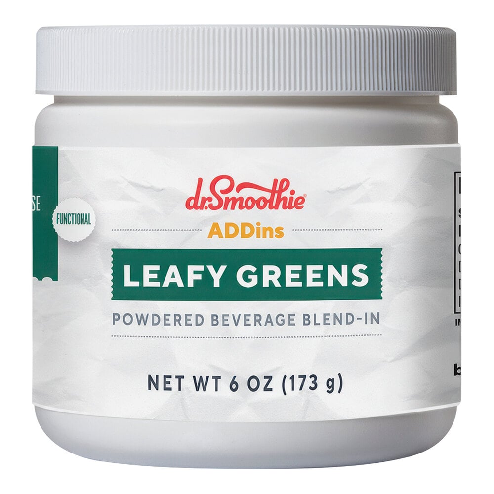 Dr. Smoothie Addins Leafy Greens Supplement Powder 6 oz. - 6/Case