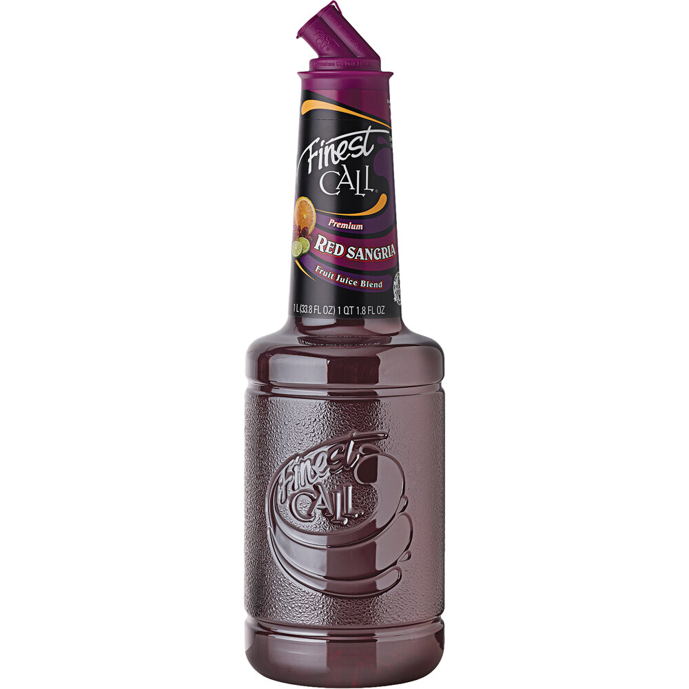 Finest Call 1 Liter Premium Red Sangria Mix - 12/Case