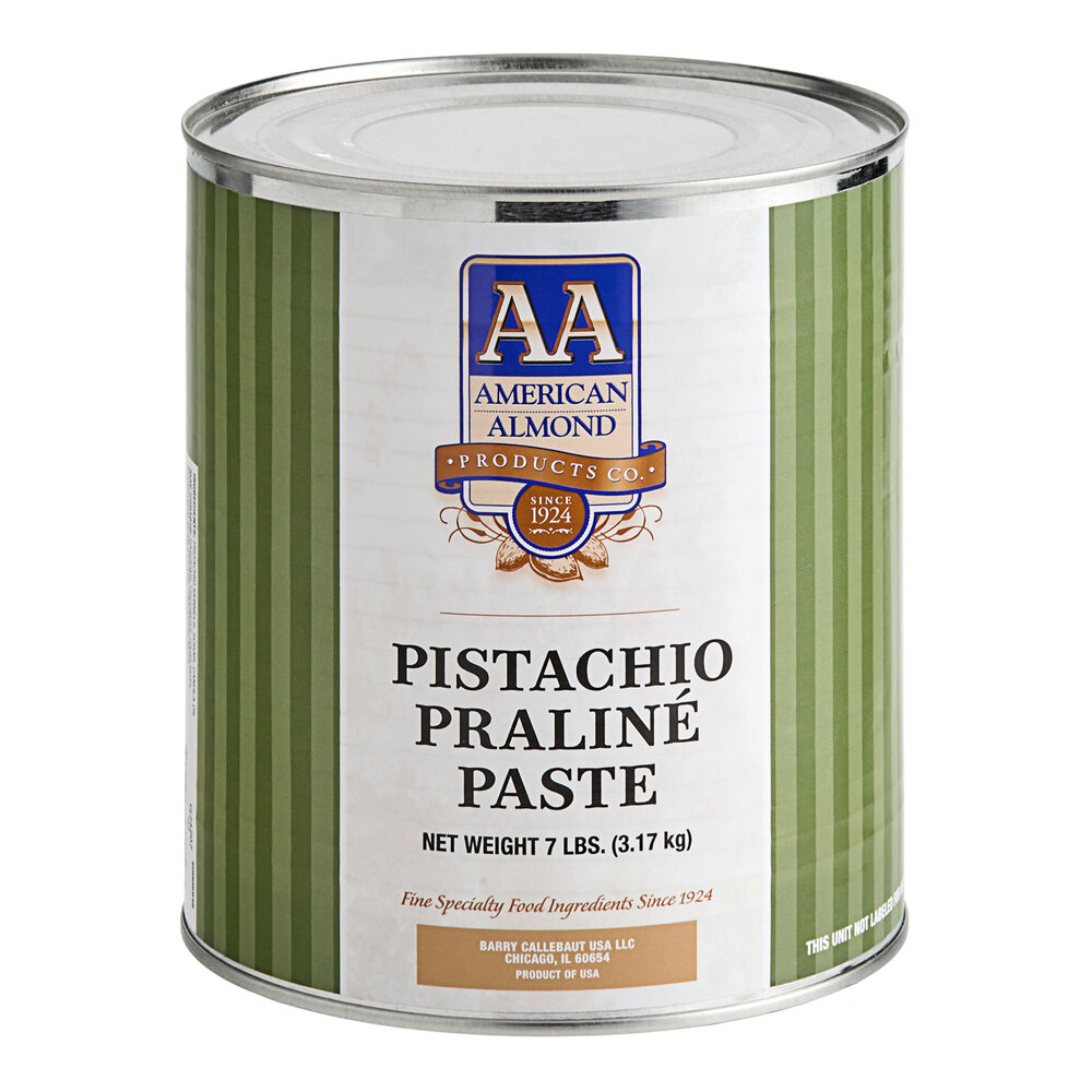 American Almond Pistachio Praline Paste 7 lb. - 6/Case